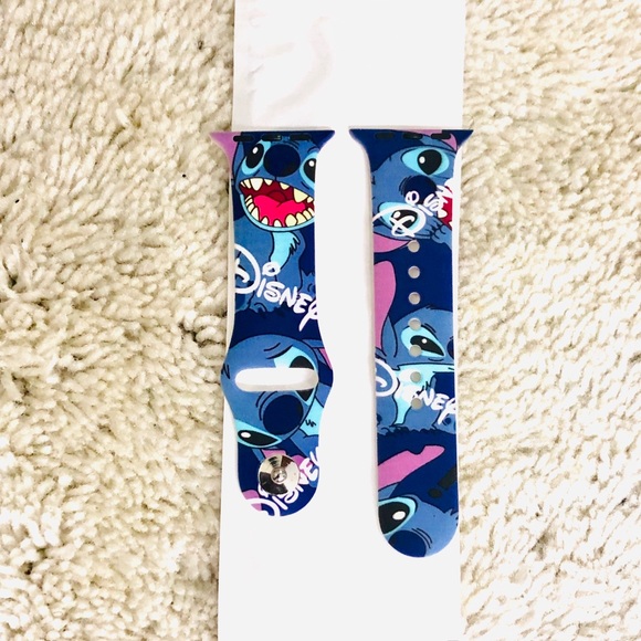 Disney | Accessories | 384mm Disney Stitch Apple Watch Silicone Band ...